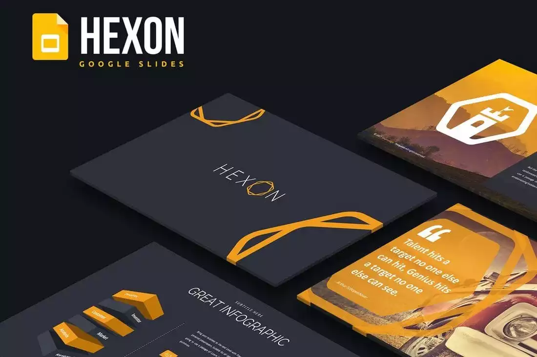 Hexon Presentation Template | Design Shack
