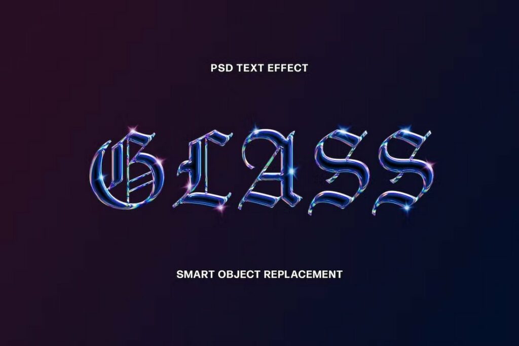 25+ Best Photoshop Glass Effect Templates, Textures & Text Effects ...