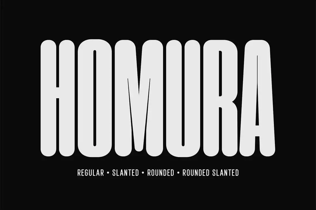 Homura Condensed Rounded Font | Design Shack