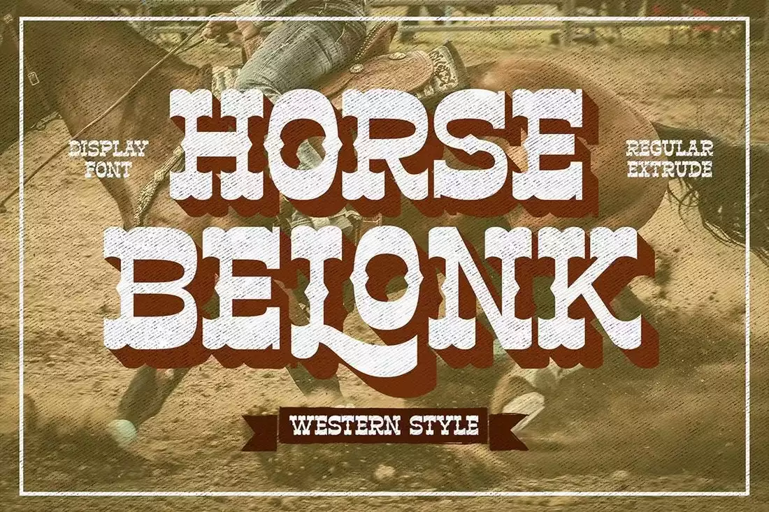 Horse Belonk Western Style Fonts | Design Shack