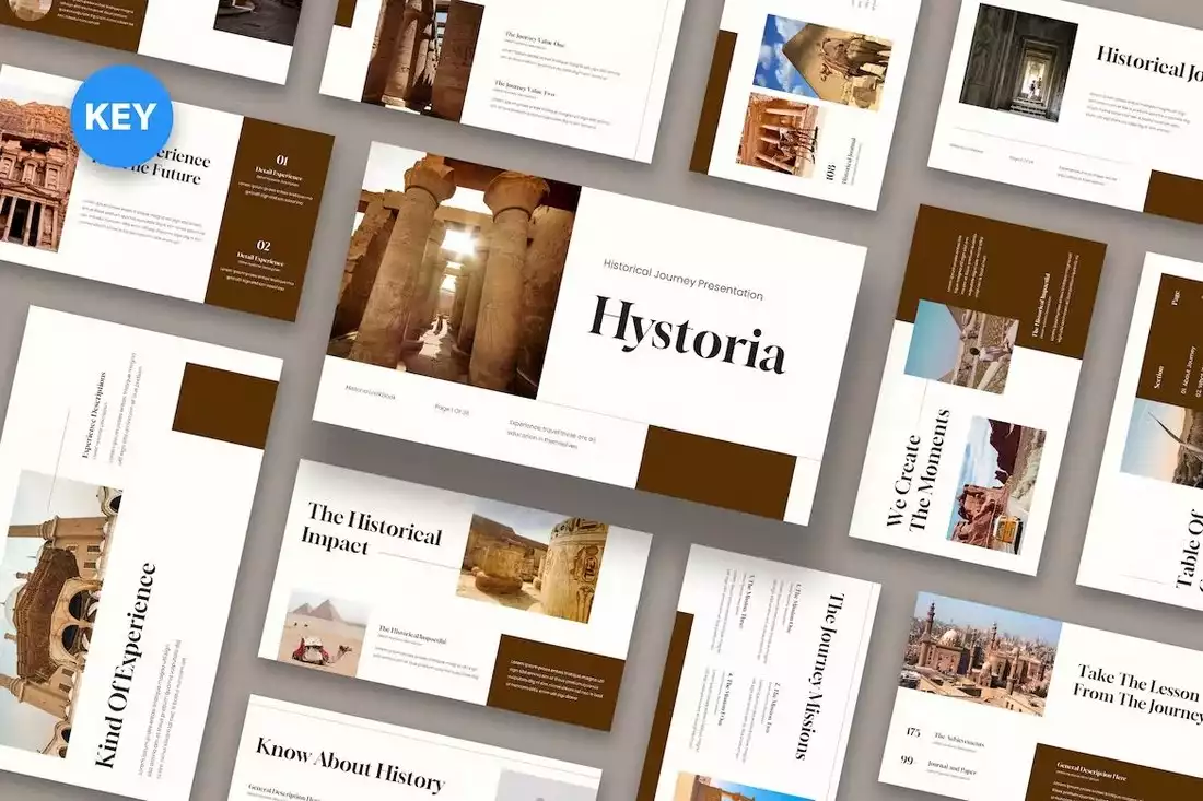 Hystoria Historical Journey Keynote Template | Design Shack