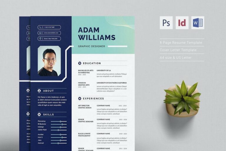 30+ Best InDesign Resume Templates (INDD CV Templates) | Design Shack