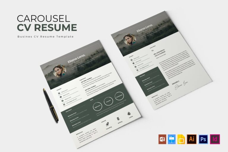 20+ Best InDesign Resume Templates (INDD CV Templates) | Design Shack