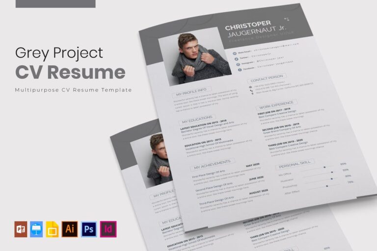 20+ Best InDesign Resume Templates (INDD CV Templates) | Design Shack
