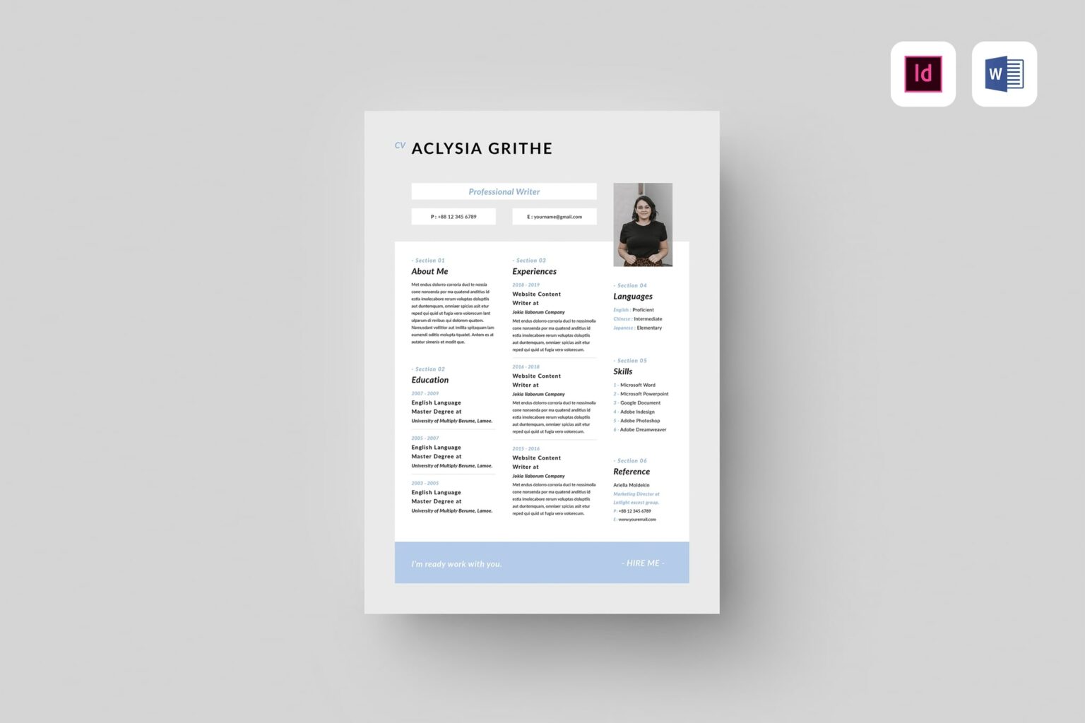 30+ Best InDesign Resume Templates (INDD CV Templates) | Design Shack