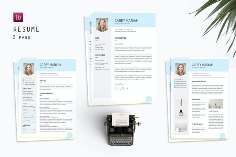 30+ Best InDesign Resume Templates (INDD CV Templates) | Design Shack