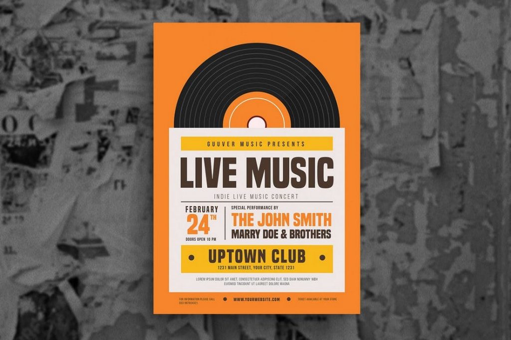 45+ Best Music & Band Flyer Templates | Design Shack