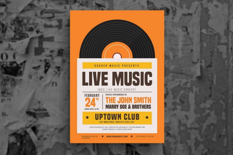 45+ Best Music & Band Flyer Templates | Design Shack