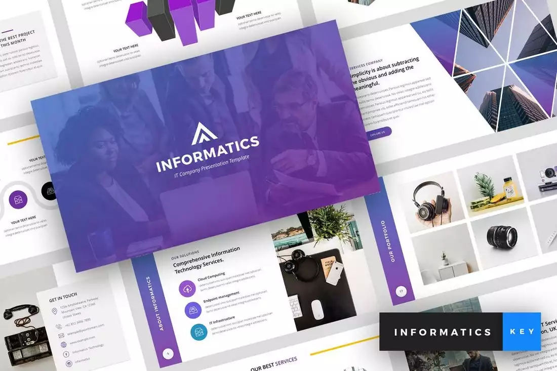 Informatics IT & Business Keynote Template | Design Shack