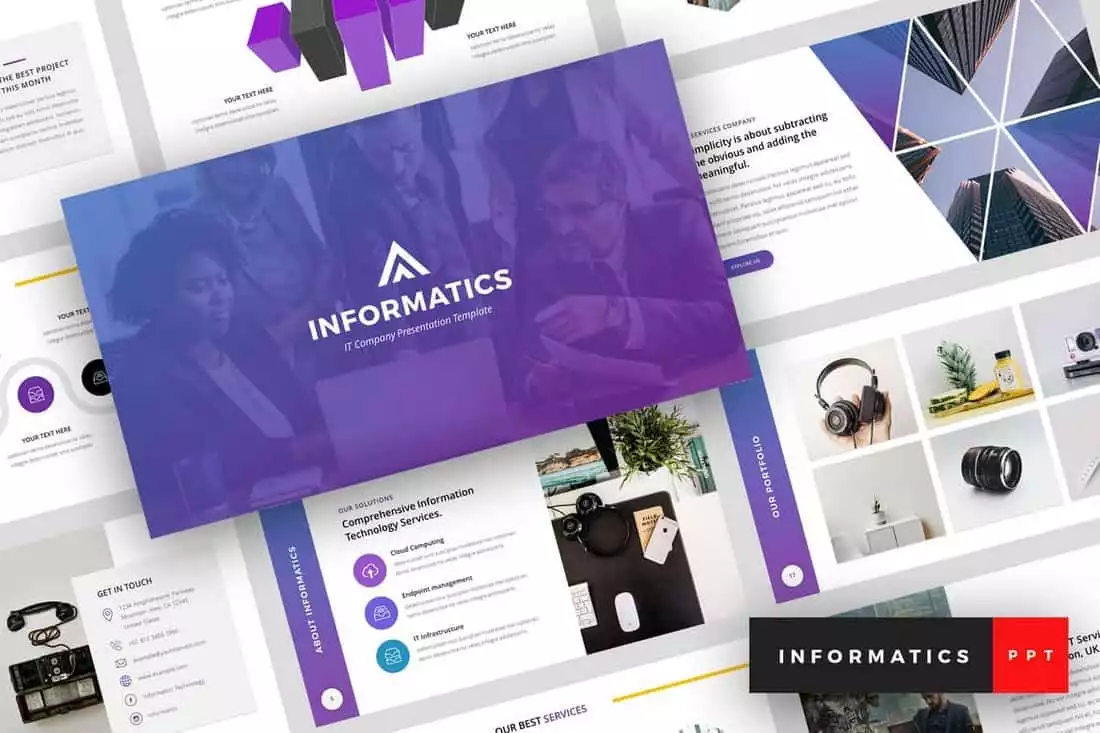 Informatics IT Company PowerPoint Template | Design Shack