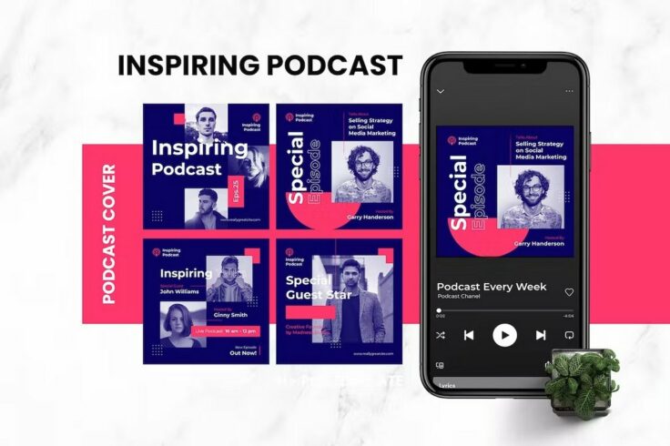 20+ Best Podcast Cover Art Templates | Design Shack