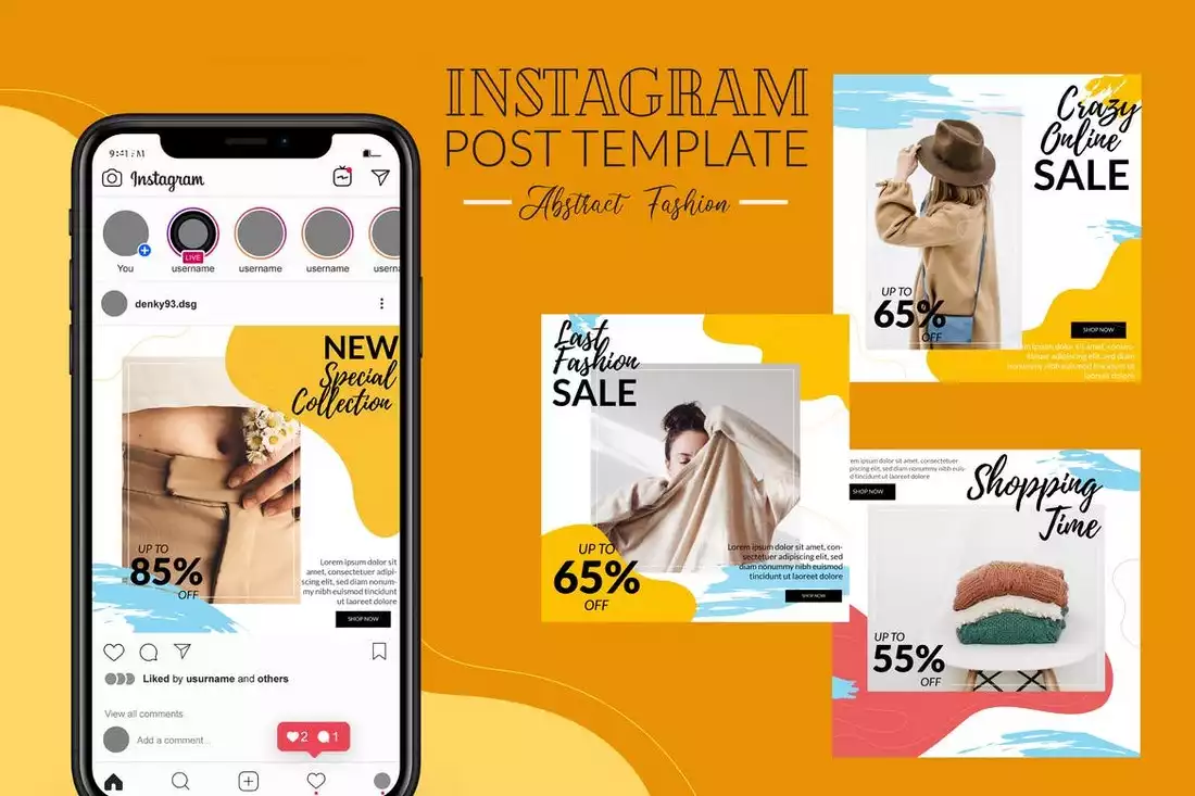 Instagram Fashion Post Templates | Design Shack