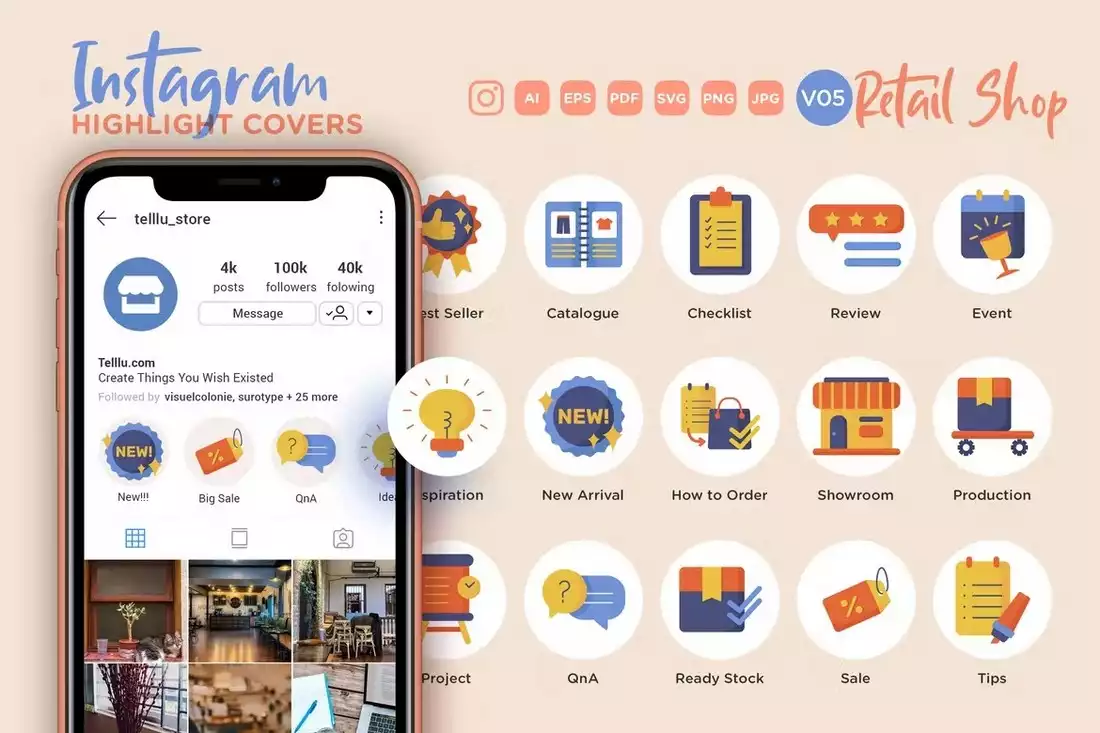 Instagram Highlight Icons for Online Stores | Design Shack