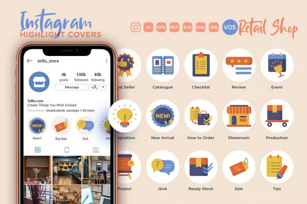 35+ Best Instagram Story Highlight Icons (Free + Pro) | Design Shack