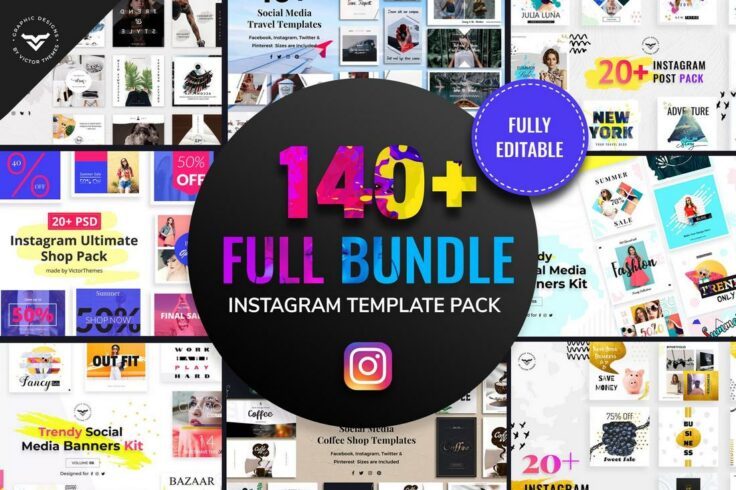 80+ Best Instagram Post & Story Templates 2025 | Design Shack
