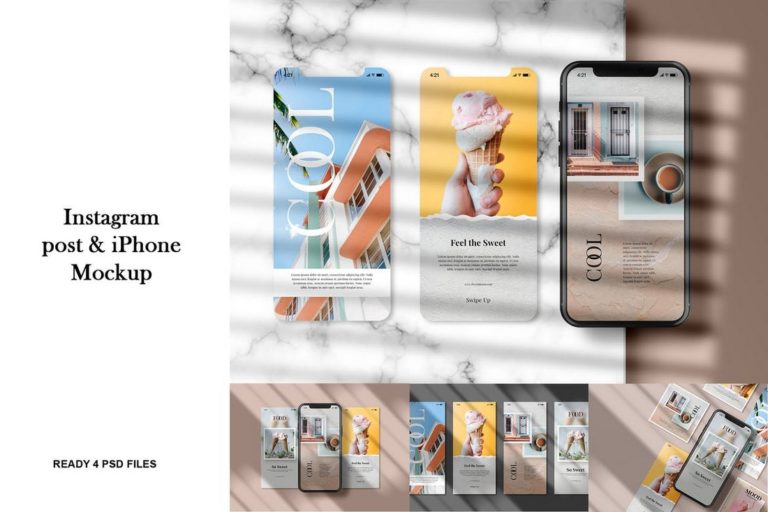 45+ Best Instagram Mockup Templates (Story & Post) 2024 | Design Shack