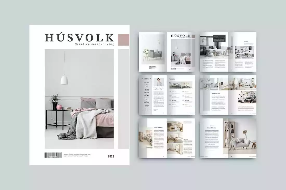 Interior Design Magazine InDesign Template | Design Shack