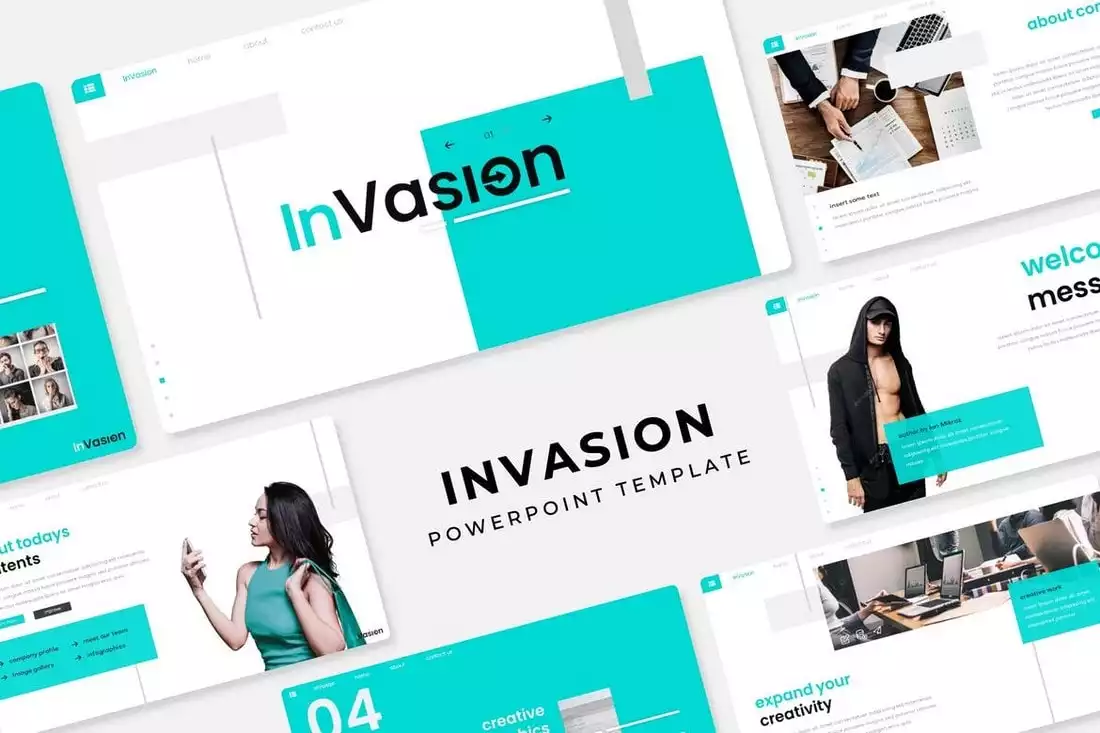 Invasion Trendy PowerPoint Template | Design Shack
