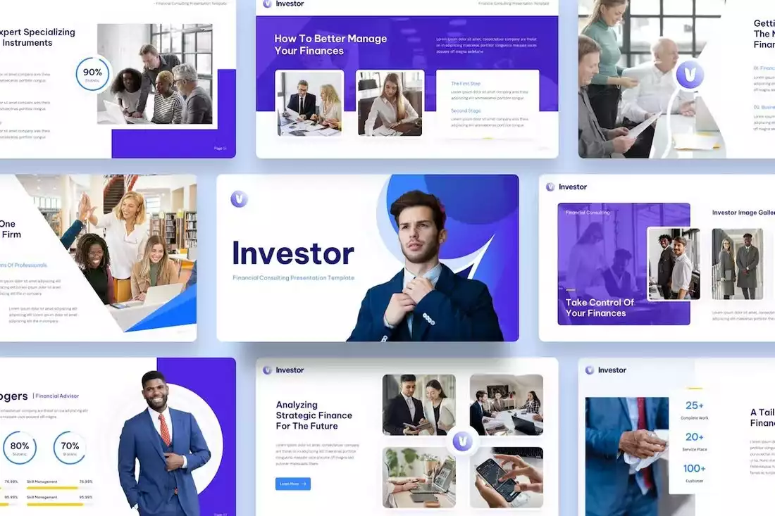 Investor Financial Consulting PowerPoint Template | Design Shack
