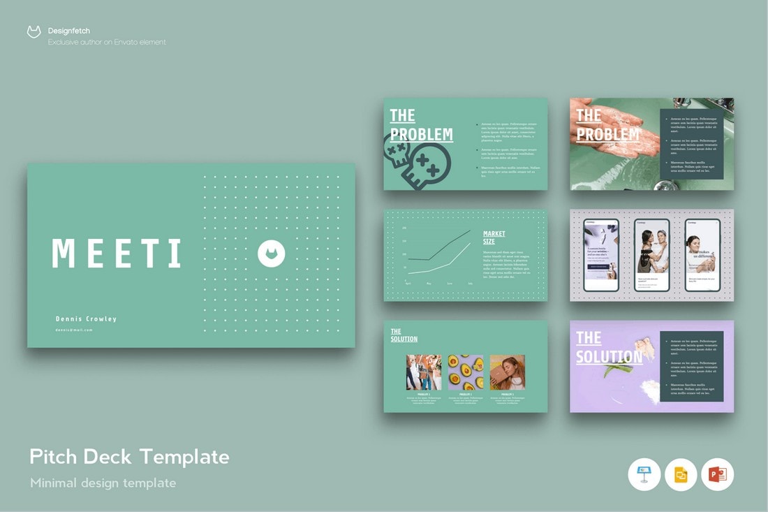Bremse Apotheke Wachstum Design Pitch Deck Template Erdbeere Ordnen 