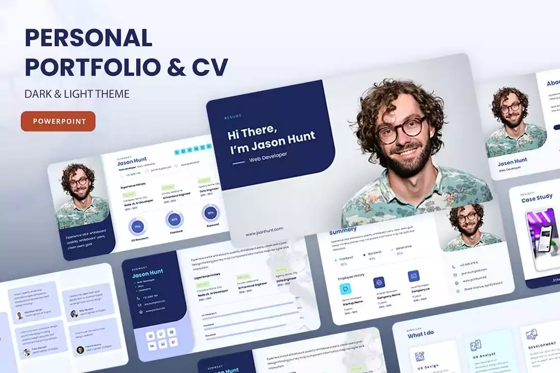 JSON Freelancer Portfolio Powerpoint Template | Design Shack JSON Freelancer Portfolio Powerpoint Template | Design Shack