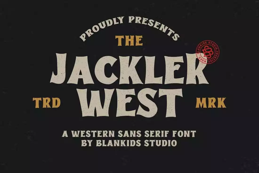 Jackler West Western Sans Serif Font | Design Shack