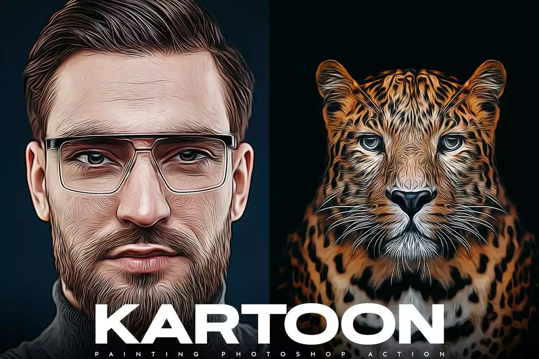 Kartoon Painting Photoshop Action | Design Shack