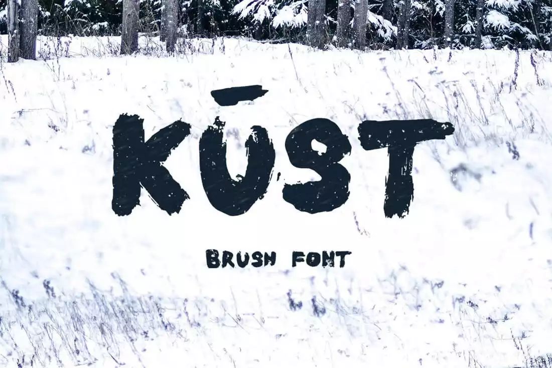Kust Brush Font | Design Shack