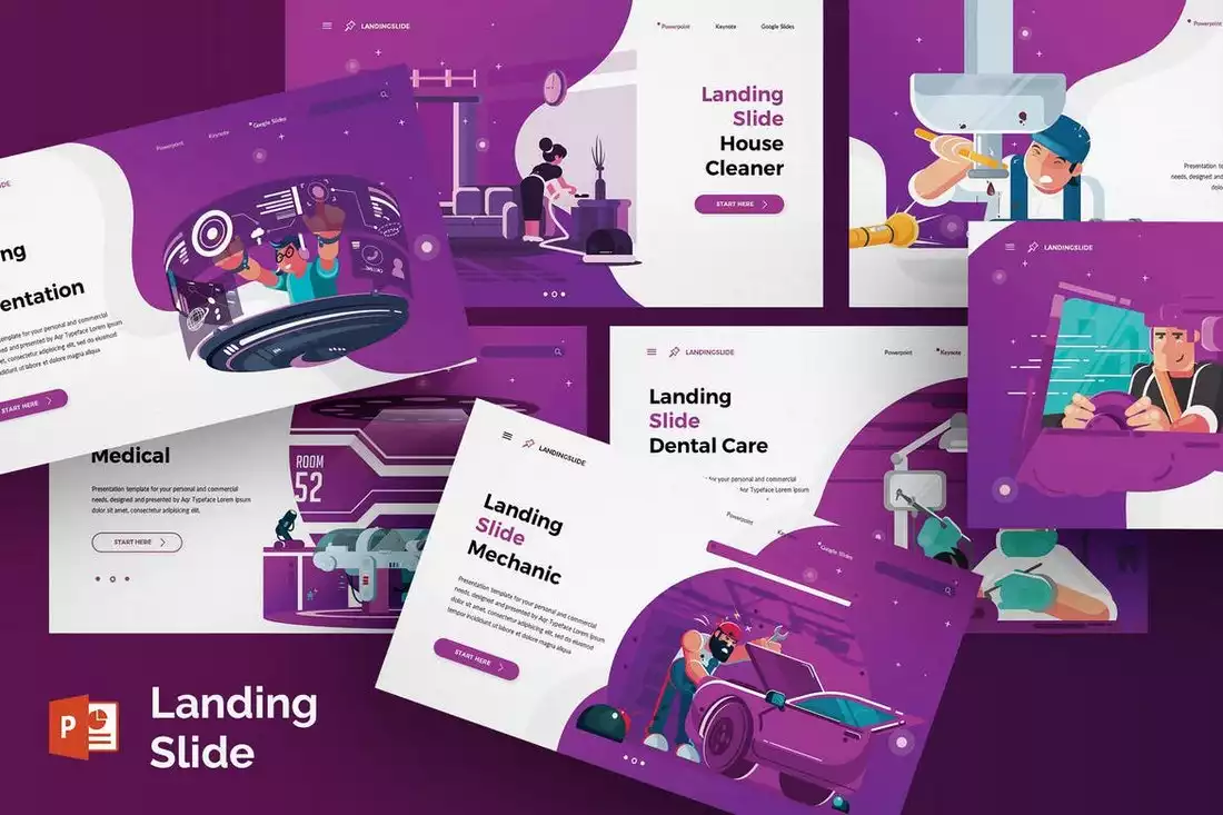 Landing Slide Presentation Template | Design Shack