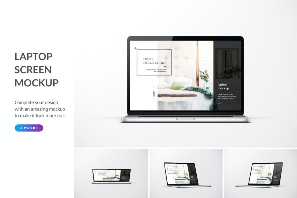 45+ Laptop Mockup Templates (PSD & PNG) | Design Shack