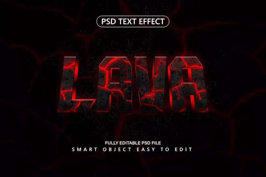 Lava Photoshop Text Effect PSD | Design Shack