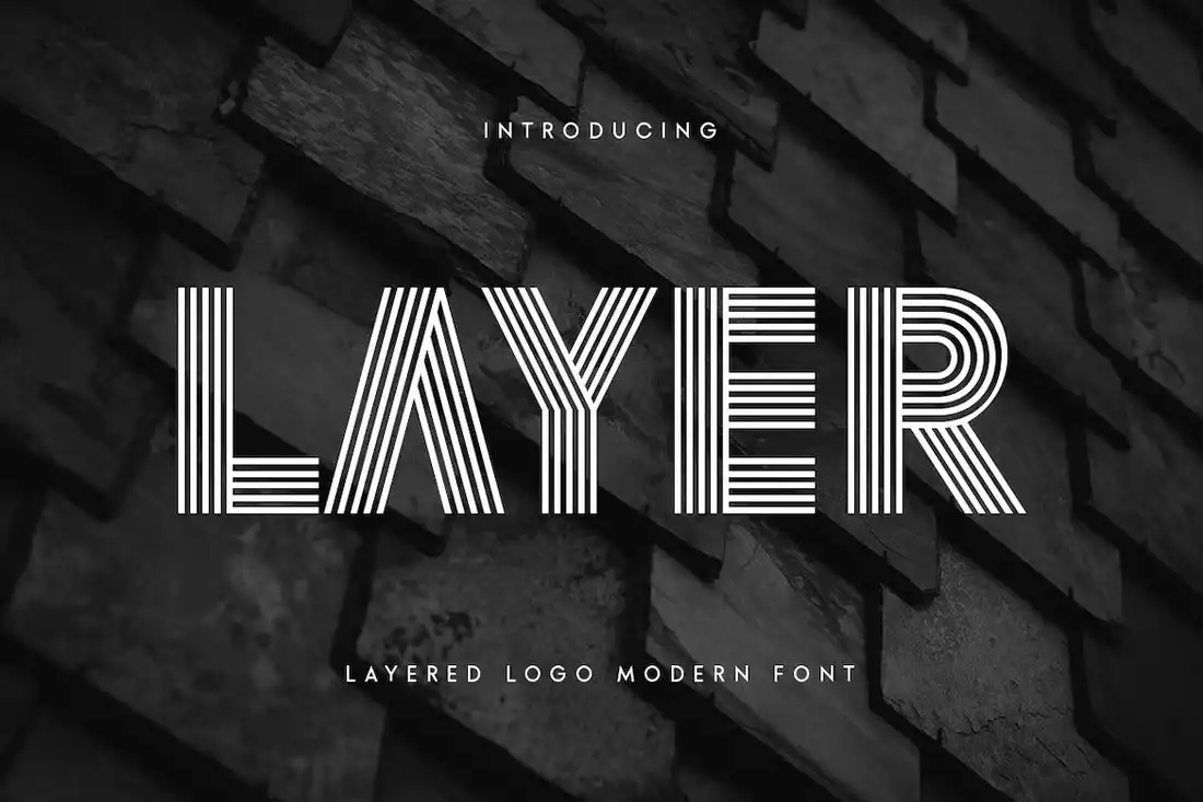Layer Creative Layered Logo Font | Design Shack