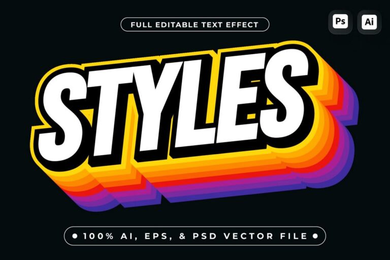 40+ Best Illustrator Text Effects | Design Shack