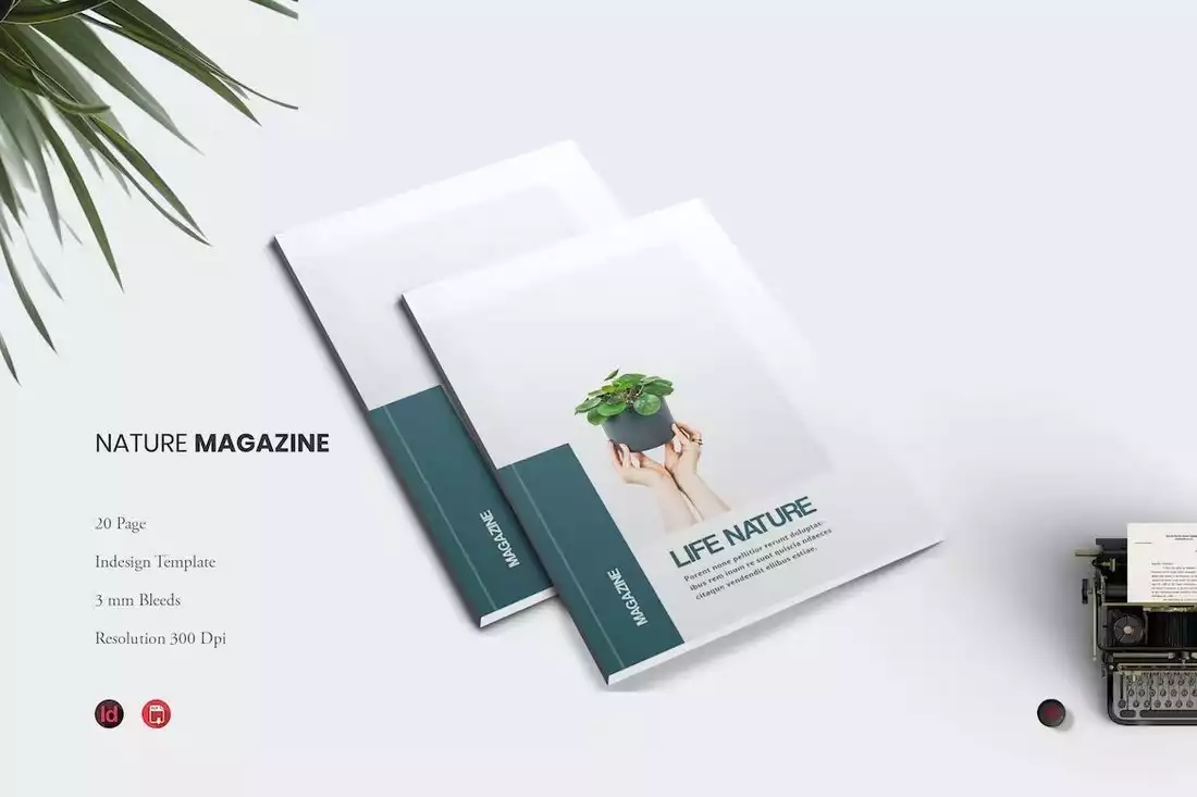 Life Nature Magazine InDesign Template | Design Shack