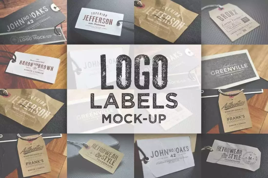 Logo & Labels Mockups 2 | Design Shack