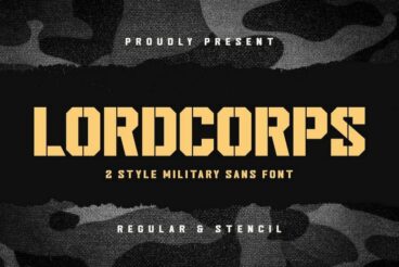 20+ Best Military & Army Fonts (Stencil Style) | Design Shack