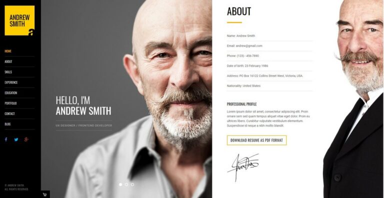 25+ Best Resume HTML Templates 2025 (Free & Pro) | Design Shack