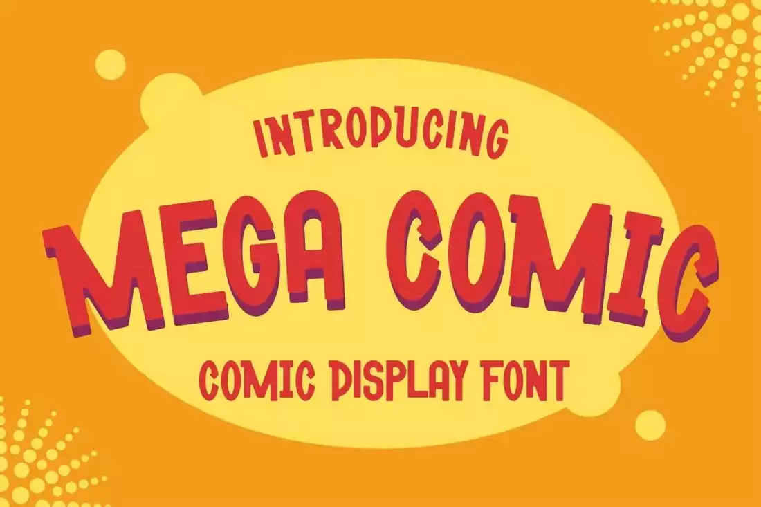 MEGA COMIC Minimal Comic Font | Design Shack