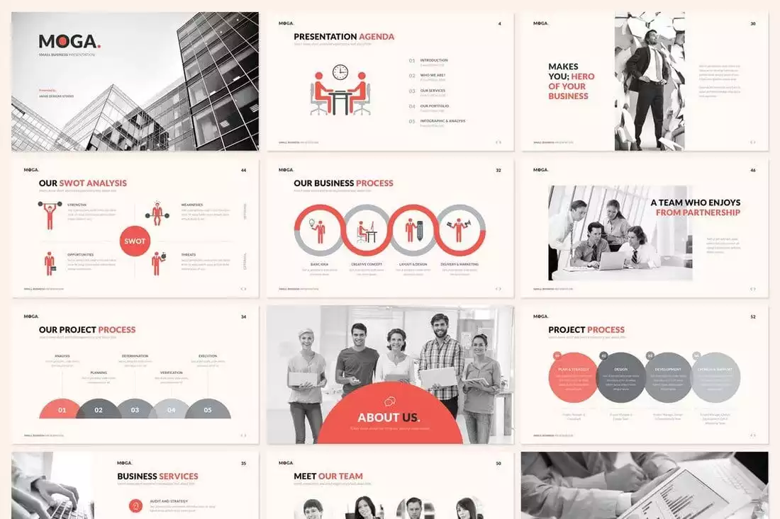 MOGA. Small Business Presentation Google Slides | Design Shack