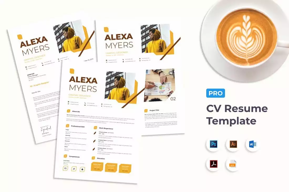 MS Word CV Resume Template | Design Shack