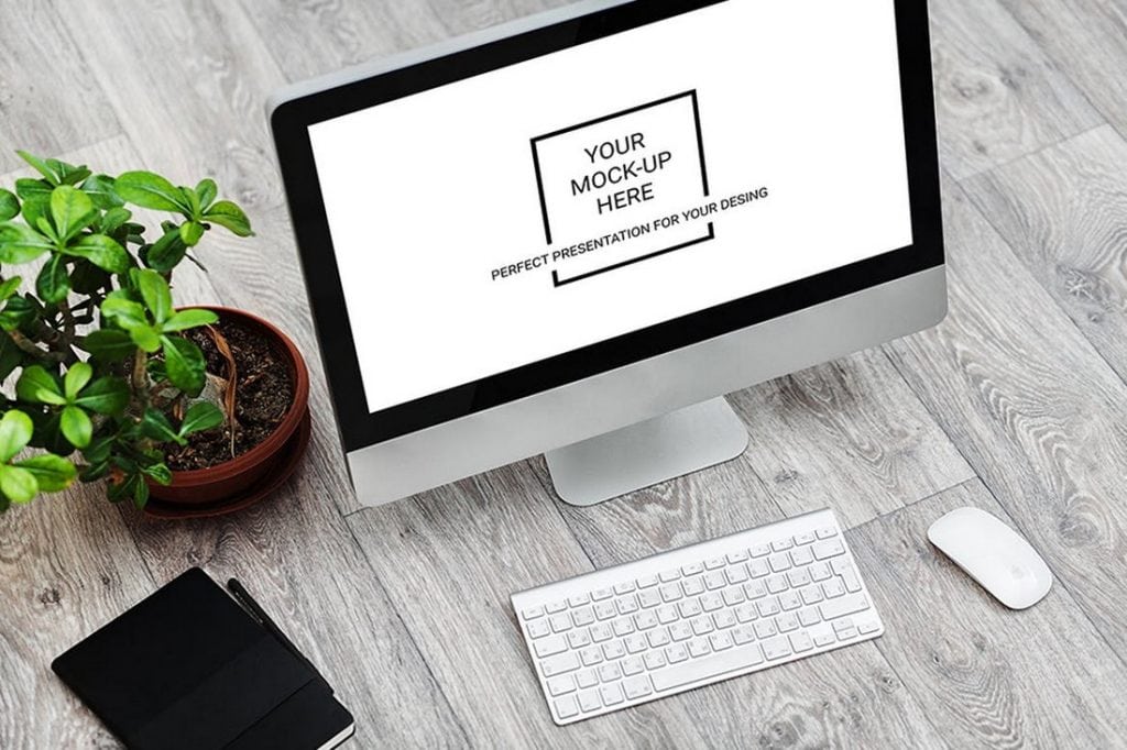 35+ Desktop Computer Mockup Templates | Design Shack