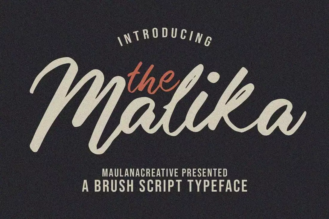 Malika Typeface | Design Shack