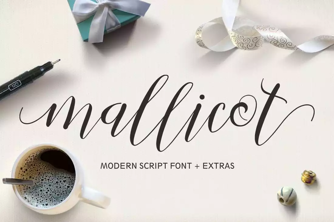 Mallicot Cursive Script Font | Design Shack