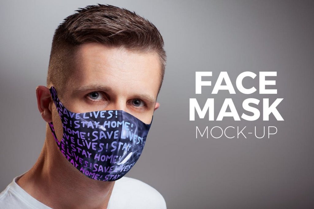 35+ Face Mask Mockup Templates & Overlays | Design Shack