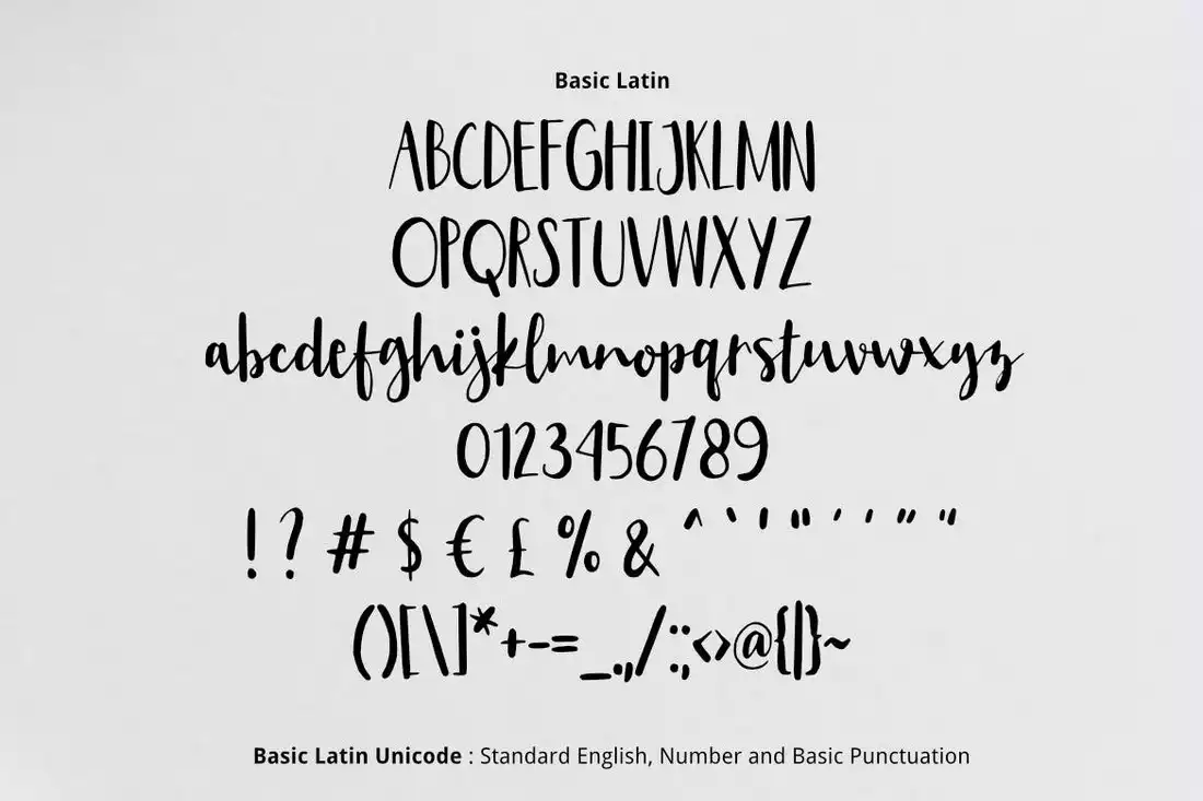 Manise Lovely Script Font With Numbers | Design Shack