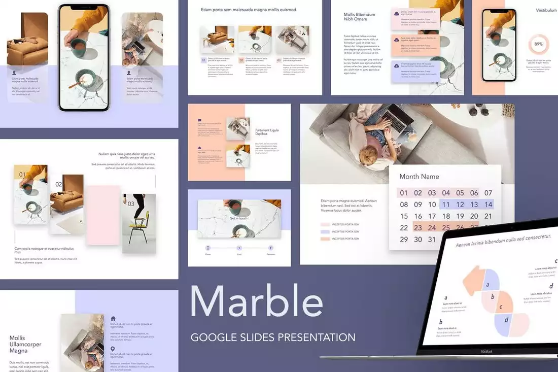 Marble Creative Google Slides Template | Design Shack