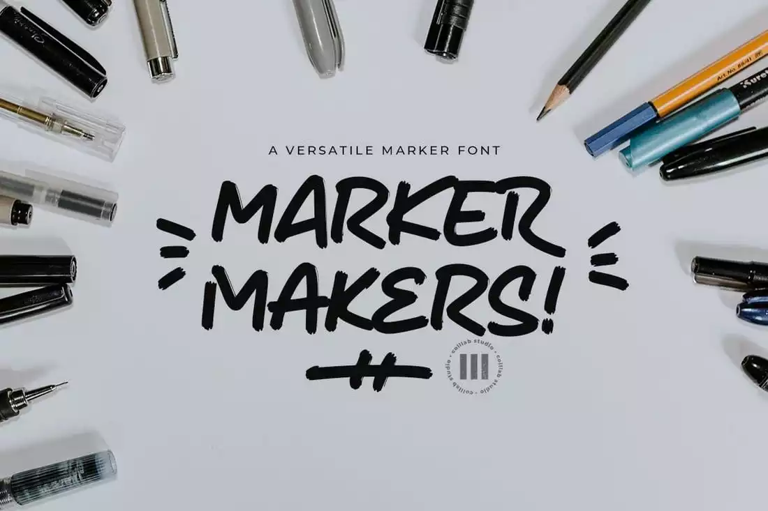 Marker Makers Felt Marker Fonts | Design Shack