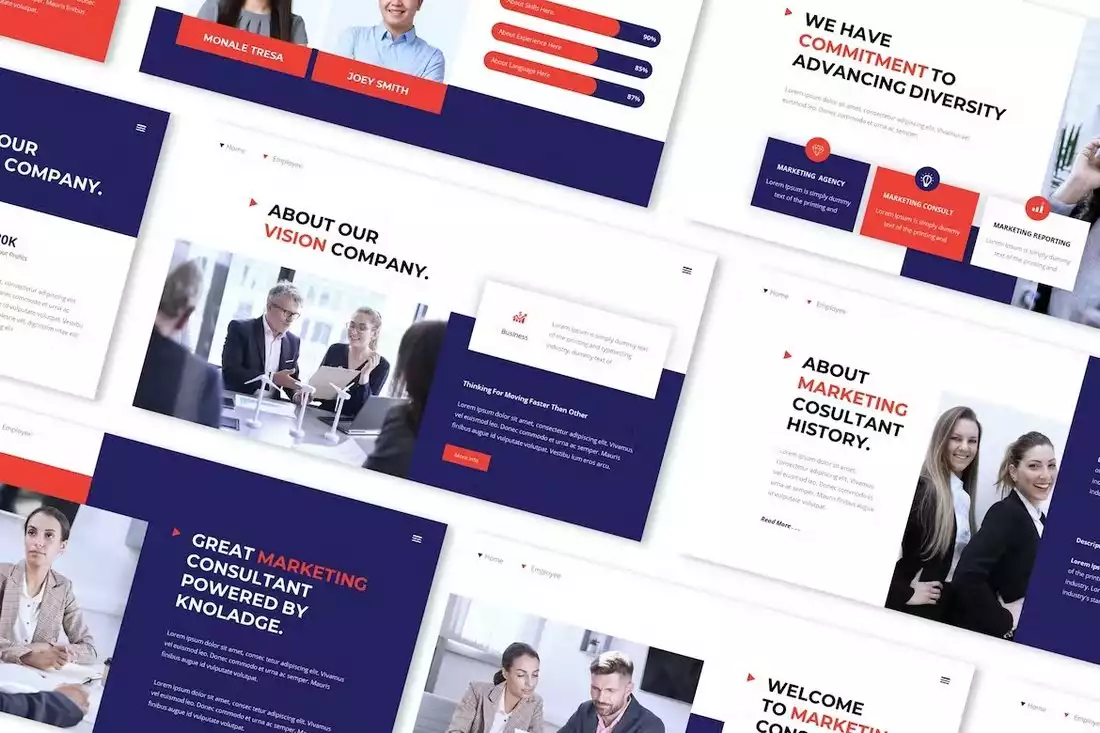 Marketing Consultant PowerPoint Presentation PPT | Design Shack