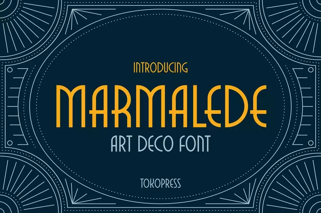 Marmalede Classic Art Deco Font | Design Shack