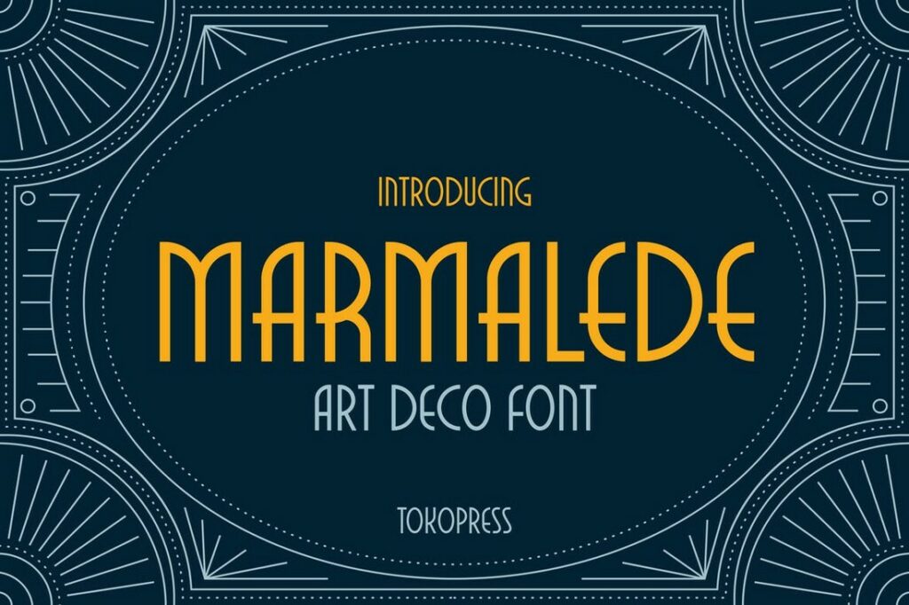 25+ Best Art Nouveau & Art Deco Fonts (Free & Premium) 2022 | Design Shack
